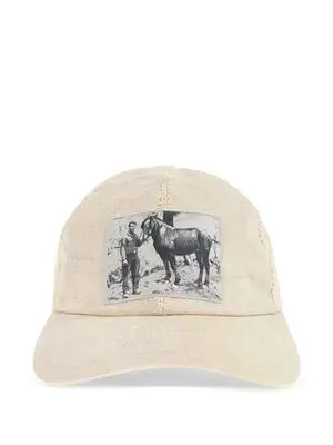 Jacquemus Graphic-patch Baseball Cap - Neutrals
