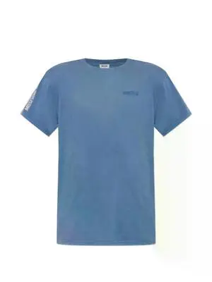 Moschino Logo-detail Cotton T-shirt - Blue