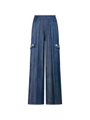 Liu Jo Pocket Belt-loop Trousers - Blue
