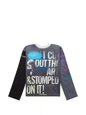 BETTER WITH AGE Rivka Reversible Graphic-print -t-shirt - Grey