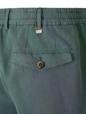 PT TORINO Pleated Tailored Shorts - Green