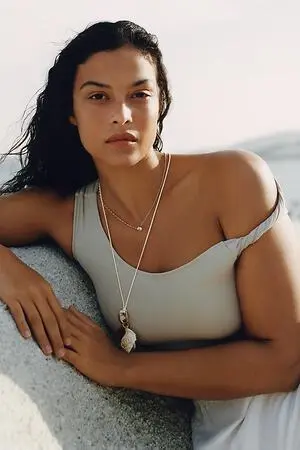 Anthropologie Second Skin Cropped Tank Top - Neutral