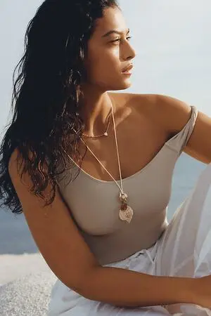 Anthropologie Second Skin Cropped Tank Top