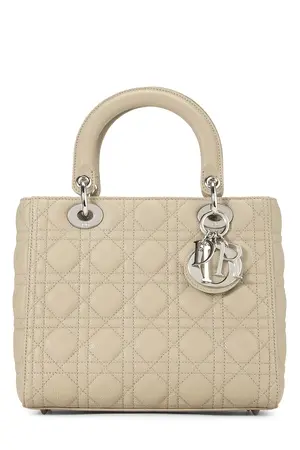 DIOR Christian Dior Cannage Quilted Lady Dior Medium Bag