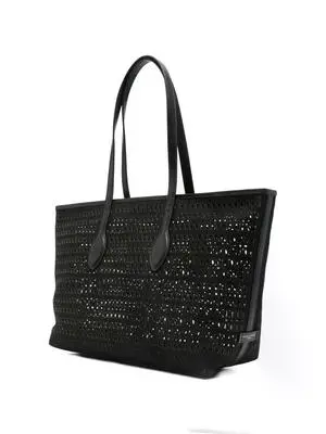 GIANNI CHIARINI Laser-cut Tote Bag - Black
