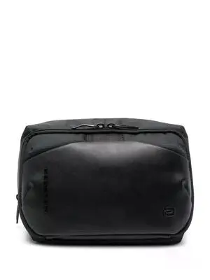 PIQUADRO Logo-lettering Wash Bag - Black
