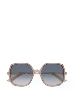 Chloé Oversized Geometric-frame Sunglasses - Neutrals