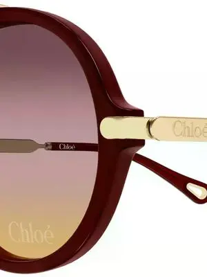 Chloé Oversized-frame Gradient-lens Sunglasses - Brown