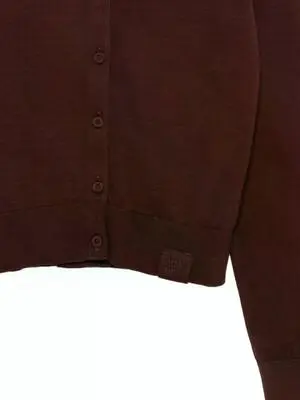 Alpha Studio Buttoned Cardigan - Brown