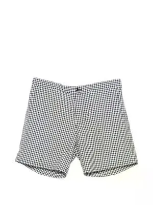 NINE:INTHE:MORNING Check-pattern Swim Shorts - Blue