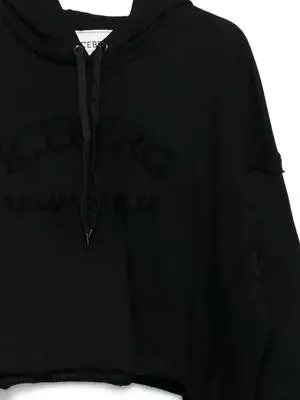 Iceberg Hooded Cropped Sweatshirt