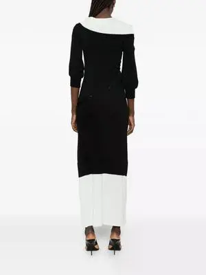 Attico Off-shoulder Layered Maxi Dress