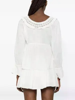 Posse Danielle Lace-trim Blouse - Neutrals