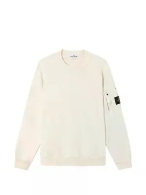 Stone Island Compass Logo-patch Sweater - Neutrals