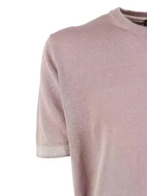 Peserico Knitted Short-sleeve Sweater