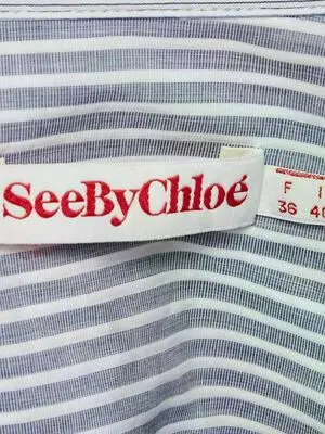 See By Chloé Striped Shirt Dress