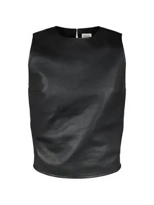 TOD'S Cropped Leather Top