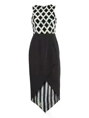 Kenzo Diamond-pattern Asymmetric Dress