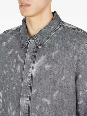 AHMED AMER Bleached Denim Jacket