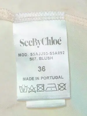 See By Chloé Eyelet Cotton A-line Skirt