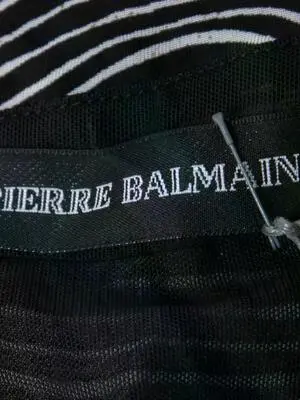 Pierre Balmain Zebra Print Draped Mini Dress