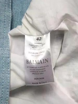 Balmain Double-breasted Denim Dress