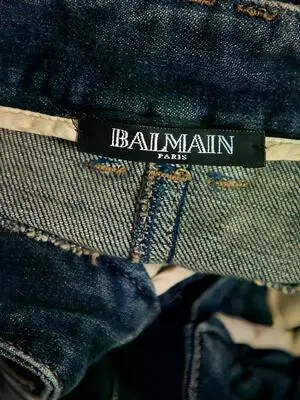Balmain Stonewashed Biker Jeans