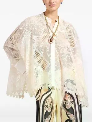 La DoubleJ Lace Collared Shirt