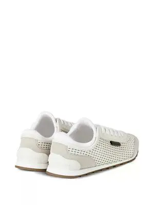 Brunello Cucinelli Deerskin Net And Suede Runners
