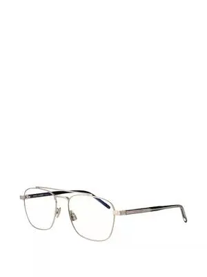 Saint Laurent Double-bridge Pilot Frame Eyeglasses