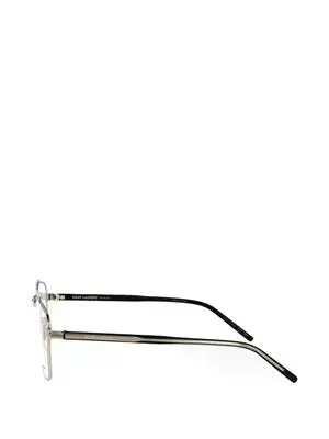 Saint Laurent Double-bridge Pilot Frame Eyeglasses