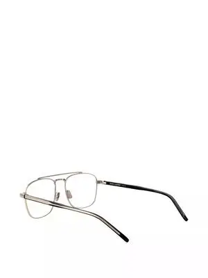 Saint Laurent Double-bridge Pilot Frame Eyeglasses