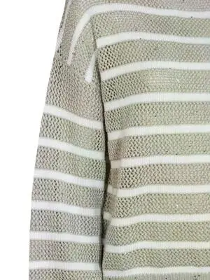 PUROTATTO Striped Knit Sweater