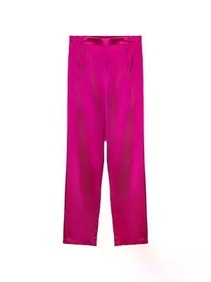 PUROTATTO Satin Wide-leg Trousers