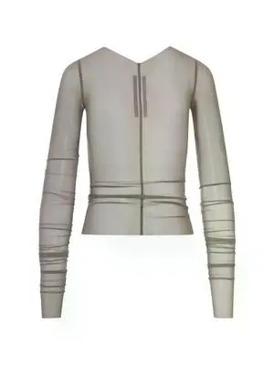 Rick Owens Tulle Long-sleeve T-shirt - Brown