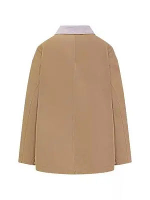 Casablanca Leather-collar Patch-pocket Jacket