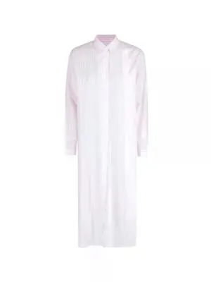 MC2 SAINT BARTH Adeline Striped Maxi Dress - White