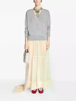 Dries Van Noten Embellished Tote Bag - Grey
