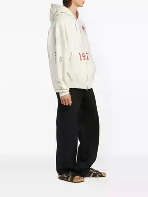 Balenciaga Graphic-print Zip-up Hoodie