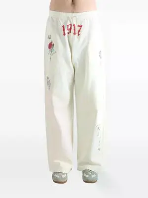 Balenciaga Graphic-print Track Pants - Neutrals