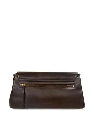 Dries Van Noten Buckle Leather Shoulder Bag - Brown