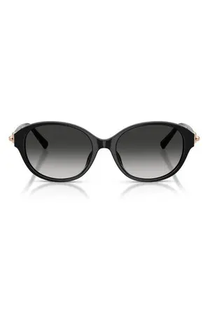 Tiffany & Co. 54mm Round Sunglasses - Black/grey Gradient