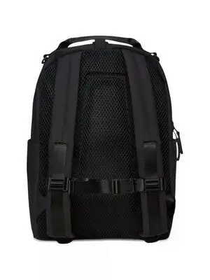 Rains Backpack With Matte Finish - Black