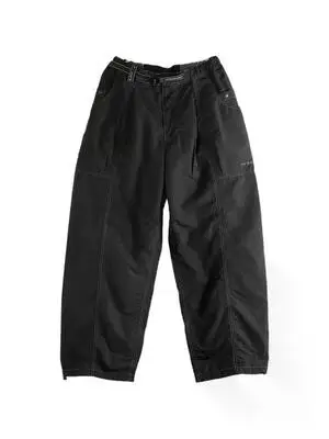 AND WANDER Contrast-stitch Belted Trousers