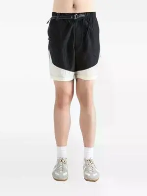 AND WANDER X Roa Panelled Belted Shorts