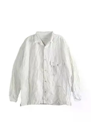 AND WANDER Crinkled-effect Shirt