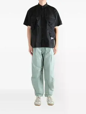 AND WANDER Cargo-pocket Short-sleeve Shirt