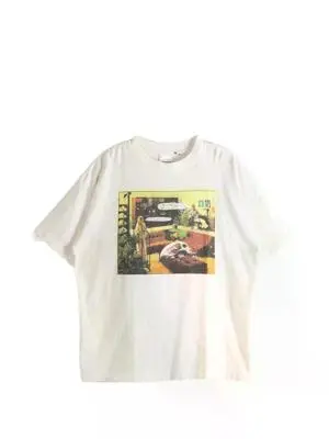 SAINT MXXXXXX Graphic-print T-shirt - Neutrals