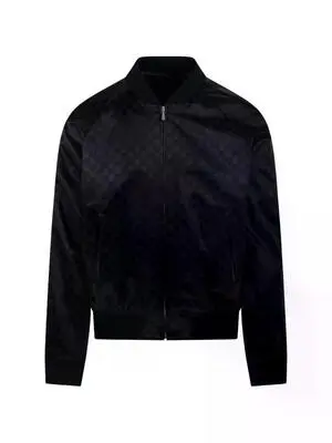 Gucci Gg Cotton Satin Zip Jacket