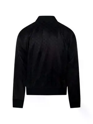 Gucci Gg Cotton Satin Zip Jacket